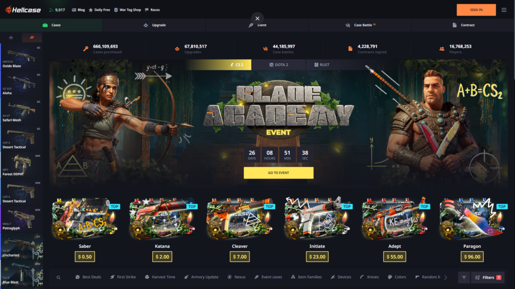 Hellcase – Open New CS2 (CSGO) Cases $ Get Free CS2 Skins on Hellcase ...