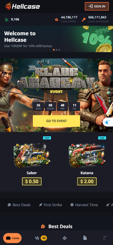 Hellcase – Open New CS2 (CSGO) Cases $ Get Free CS2 Skins on Hellcase ...